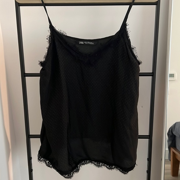 Zara Tops Zara Lace Trim Camisole Poshmark